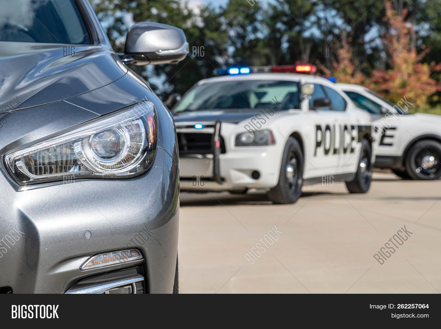 Two Police Vehicles Image & Photo (Free Trial) | Bigstock