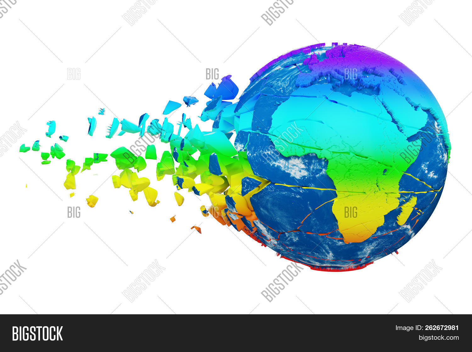 Broken Shattered Image & Photo (Free Trial) | Bigstock