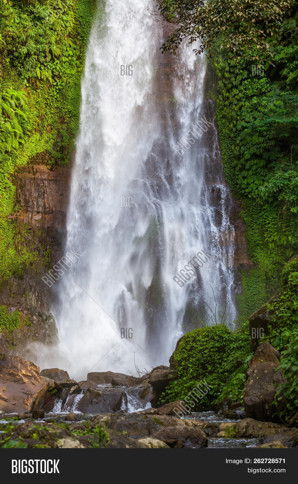 Gitgit Waterfall On Image & Photo (Free Trial) | Bigstock