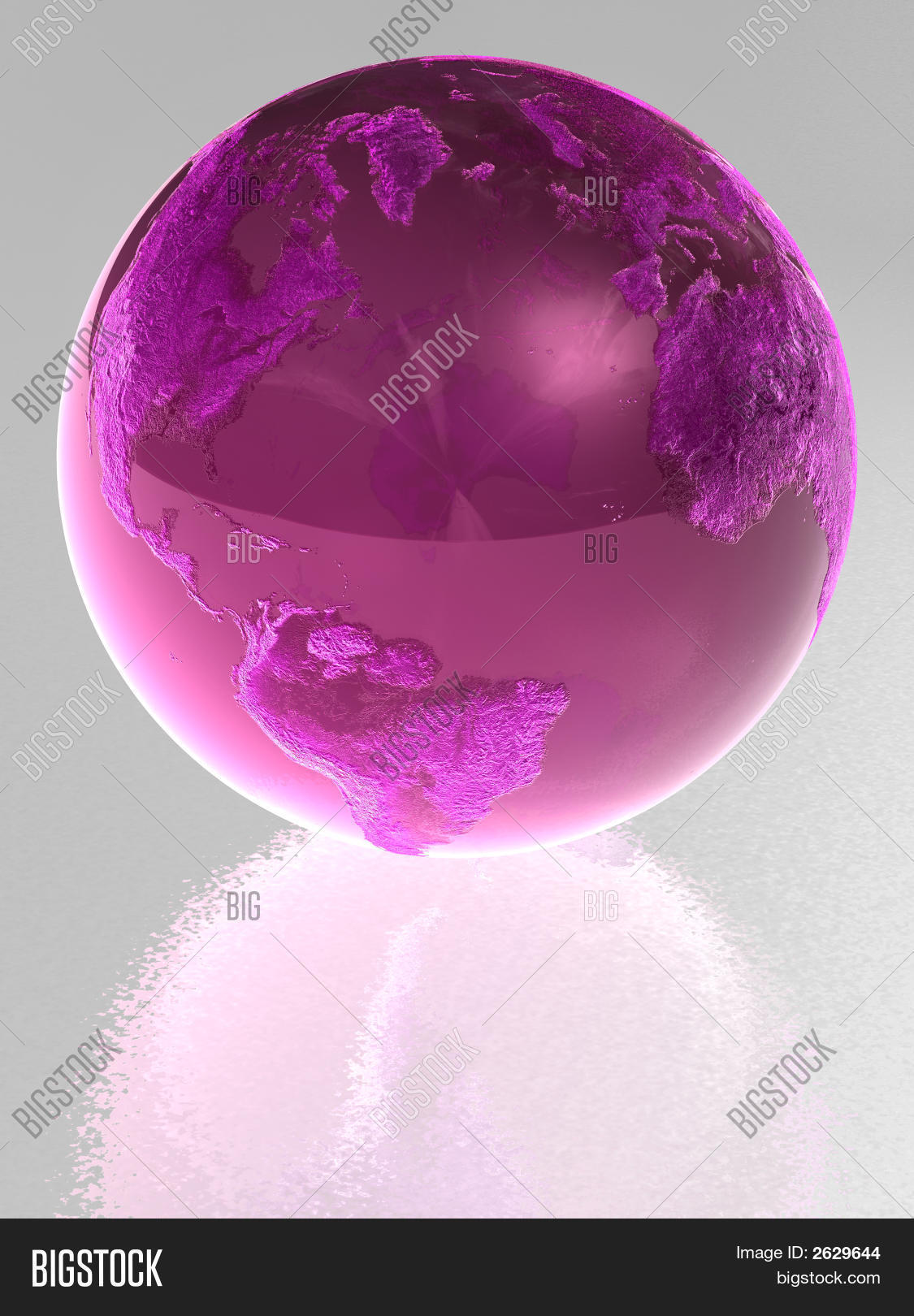 Pink Glass Globe Image & Photo (Free Trial) | Bigstock