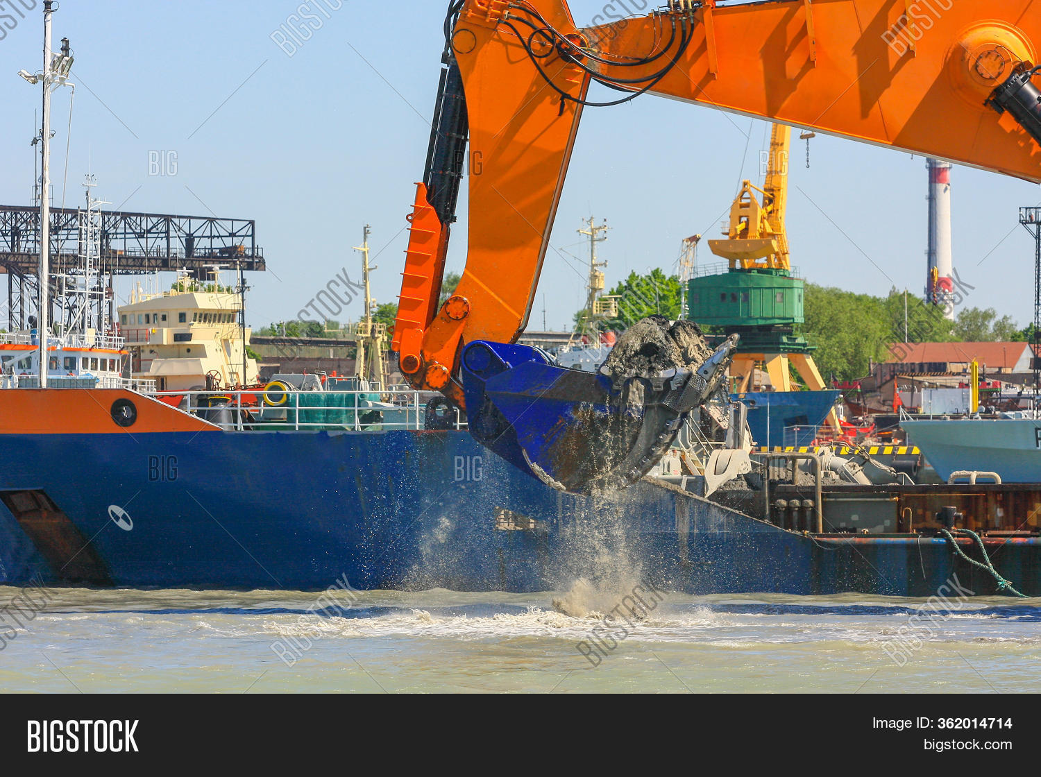 Dredging Ship Working Image & Photo (Free Trial) | Bigstock