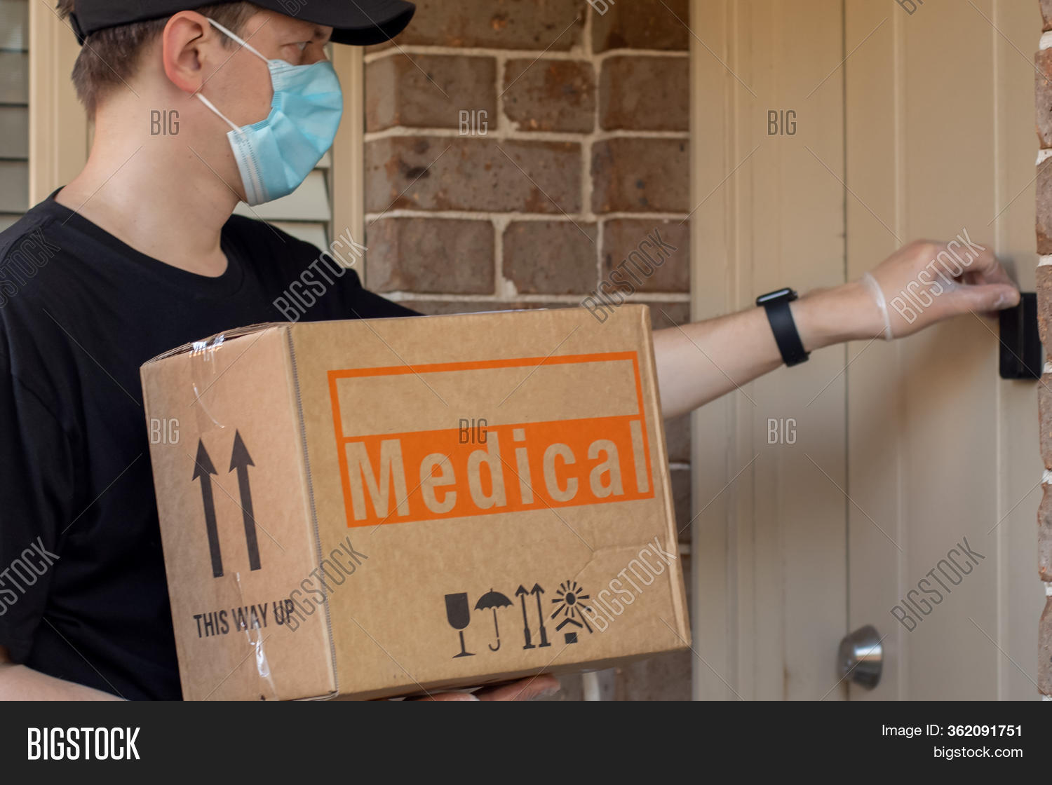 Contactless Delivery Image & Photo (Free Trial) | Bigstock