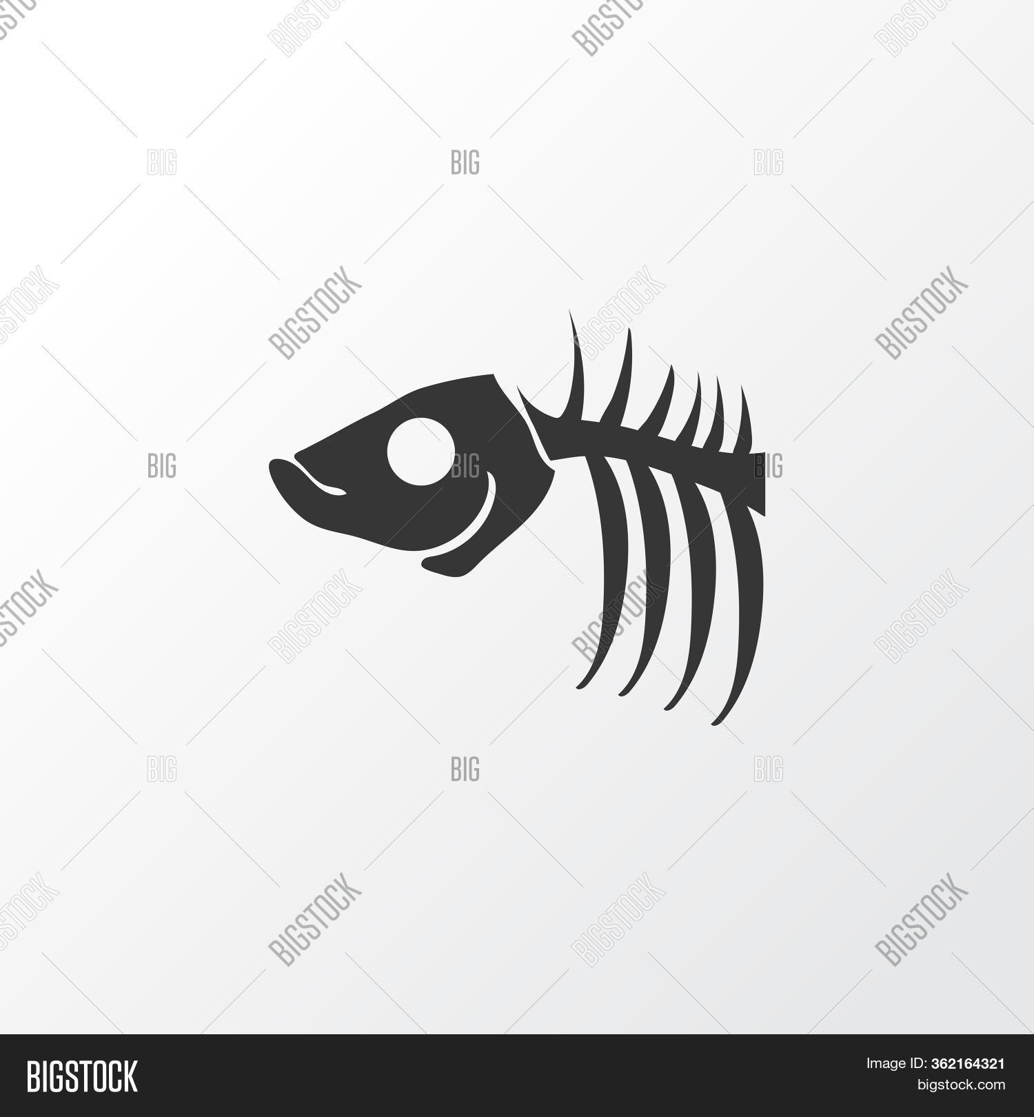 Fish Bone Icon Symbol Image & Photo (Free Trial) | Bigstock