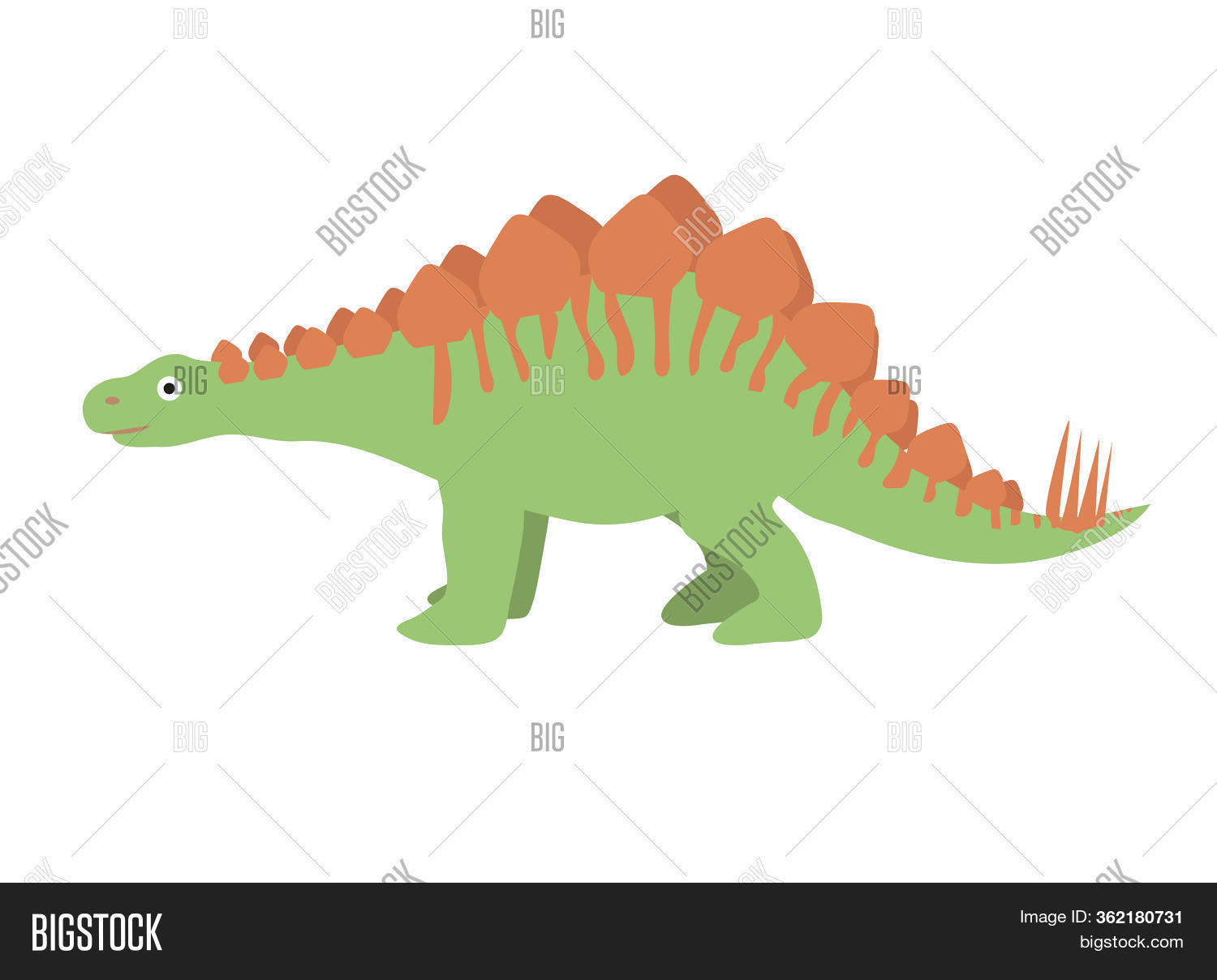 Stegosaurus Icon Flat Image & Photo (Free Trial) | Bigstock