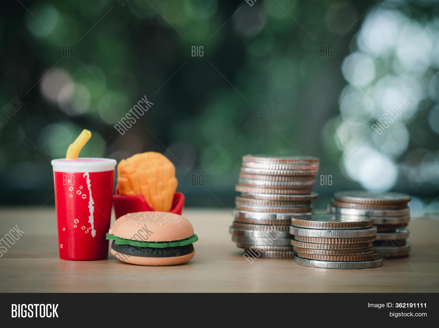 Stack Coin Junk Food. Image & Photo (Free Trial) | Bigstock