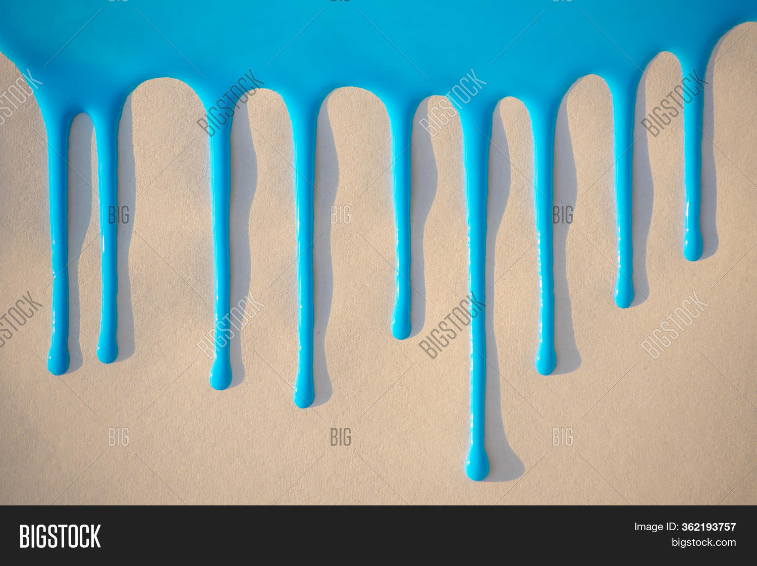 Blue Paint Flows Down Image & Photo (Free Trial) | Bigstock