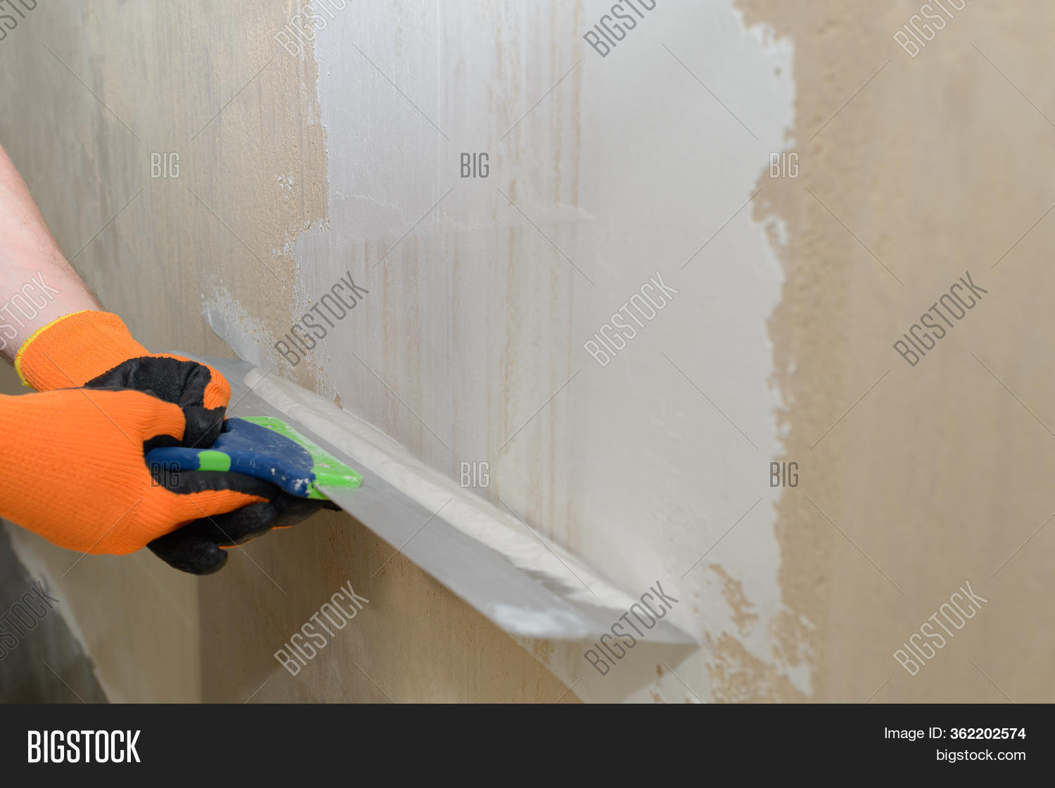 Puttying Wall White Image & Photo (Free Trial) | Bigstock