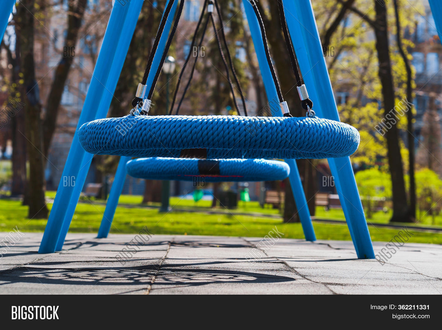 Blue Swings Swaying Image & Photo (Free Trial) | Bigstock