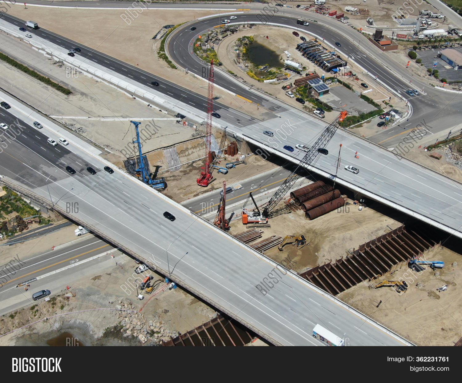 Aerial View Highway Image & Photo (Free Trial) | Bigstock