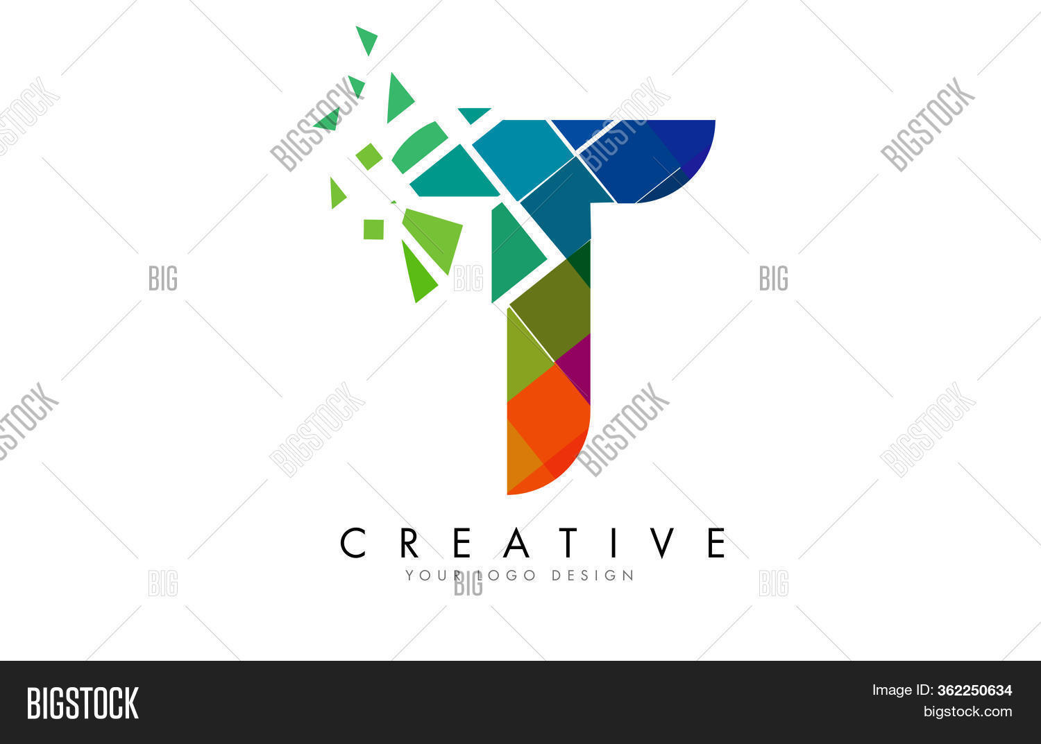 Letter T Design Vector & Photo (Free Trial) | Bigstock