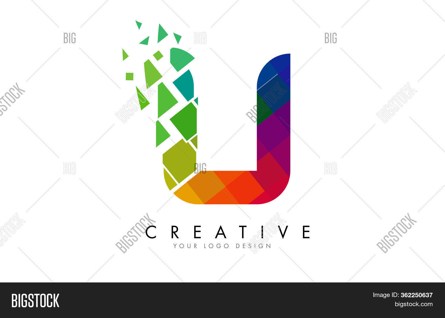 Letter U Design Vector & Photo (Free Trial) | Bigstock