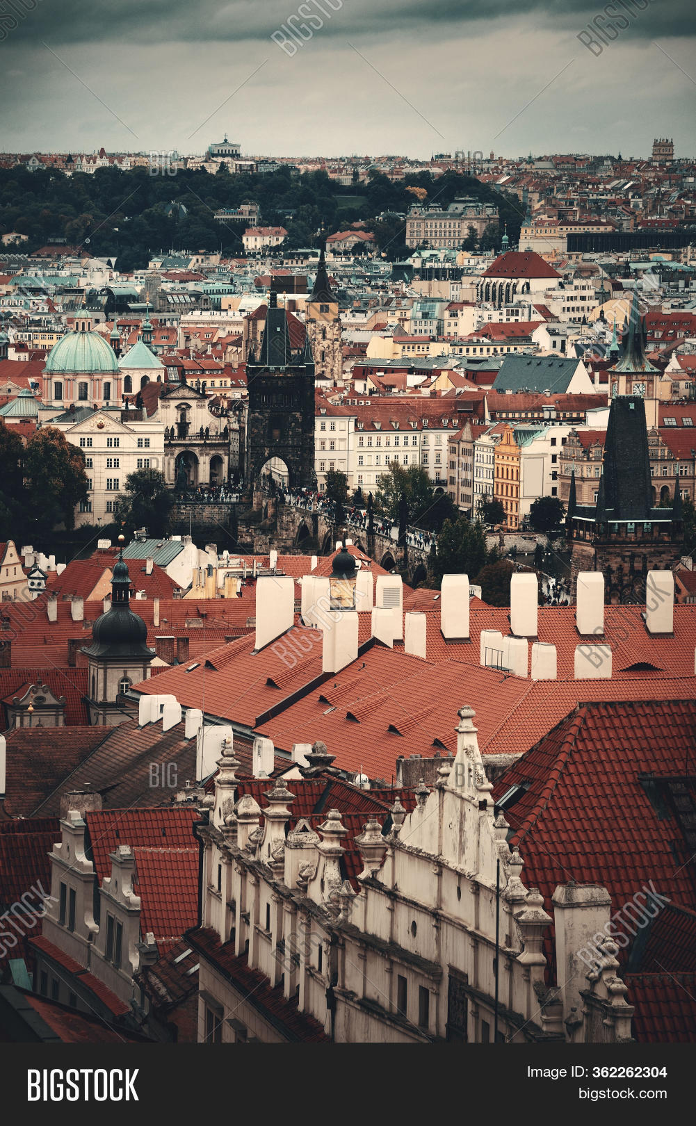 Prague Skyline Rooftop Image & Photo (Free Trial) | Bigstock
