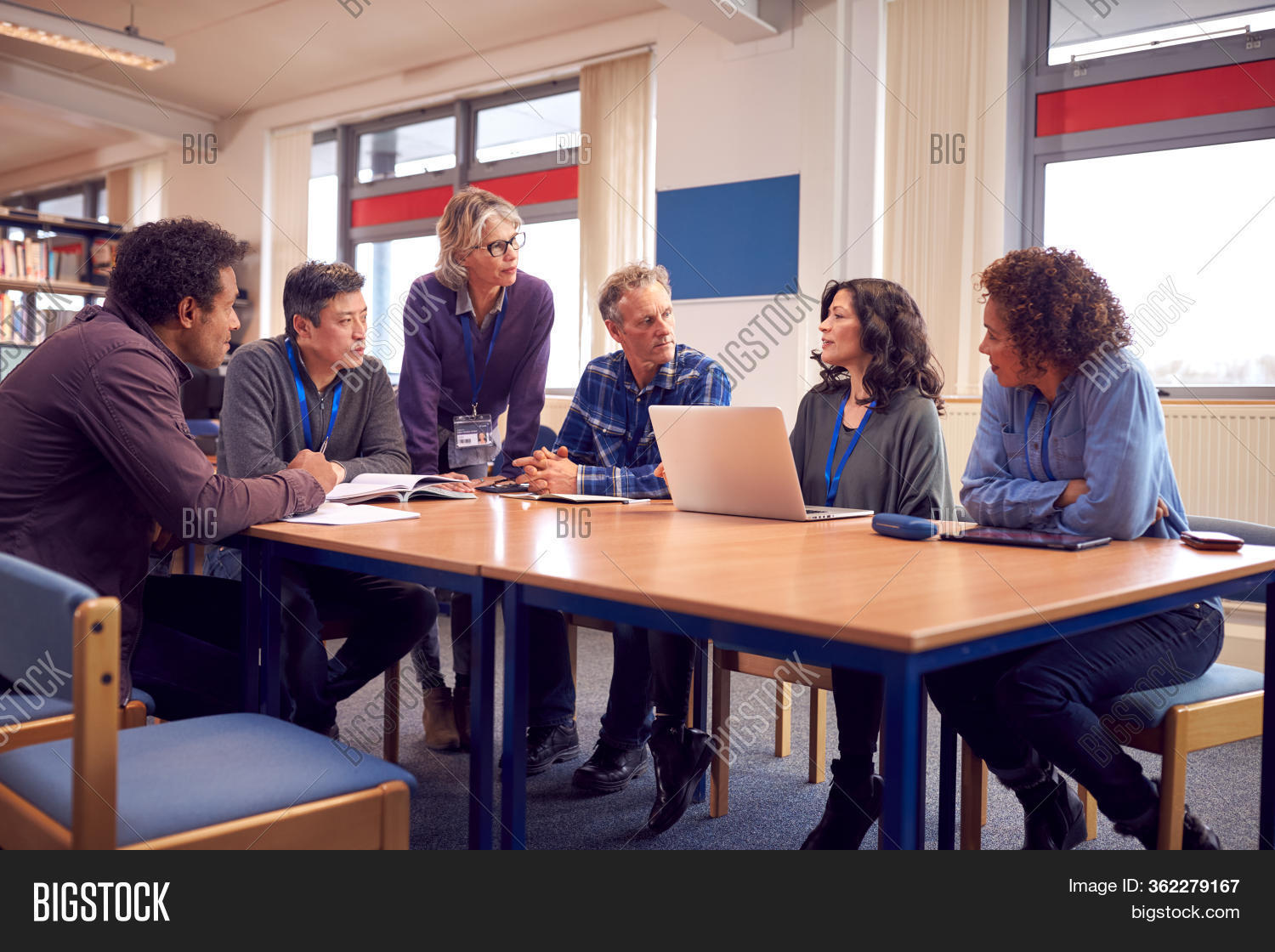 Teacher Group Mature Image & Photo (Free Trial) | Bigstock