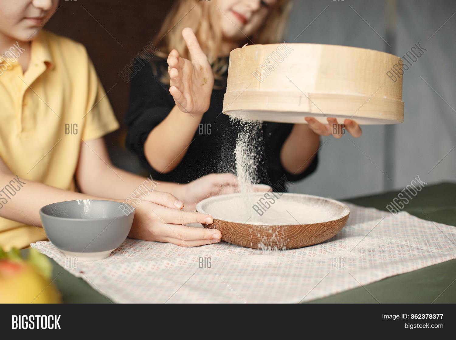 Children Playing Flour Image & Photo (Free Trial) | Bigstock