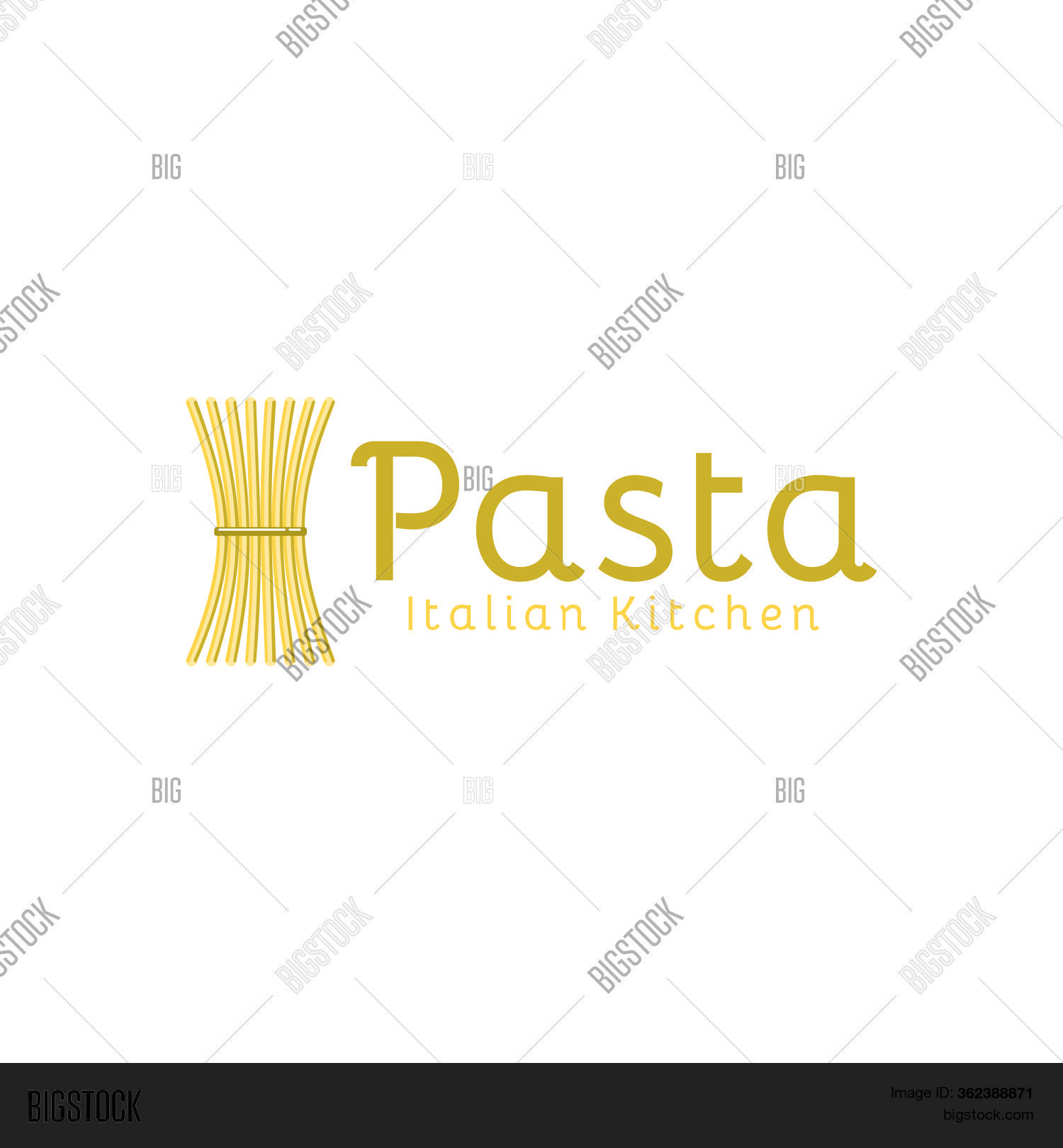 Pasta, Noodle Logo Vector & Photo (Free Trial) | Bigstock