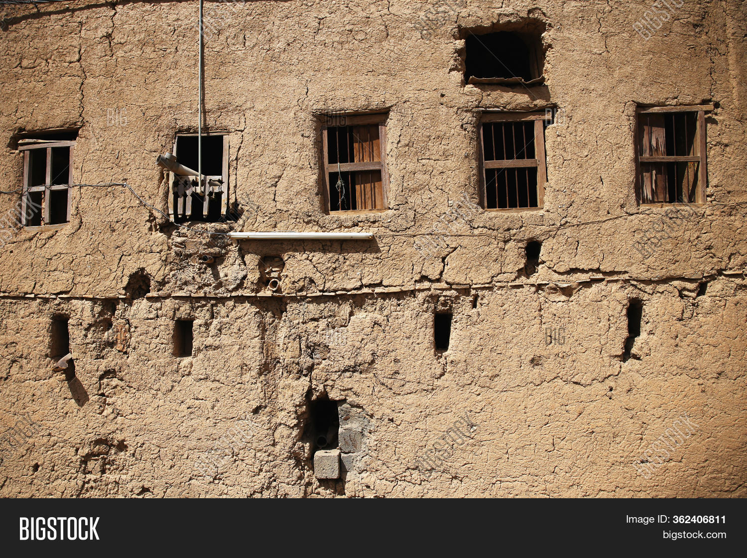 Windows Old Mud House Image & Photo (Free Trial) | Bigstock