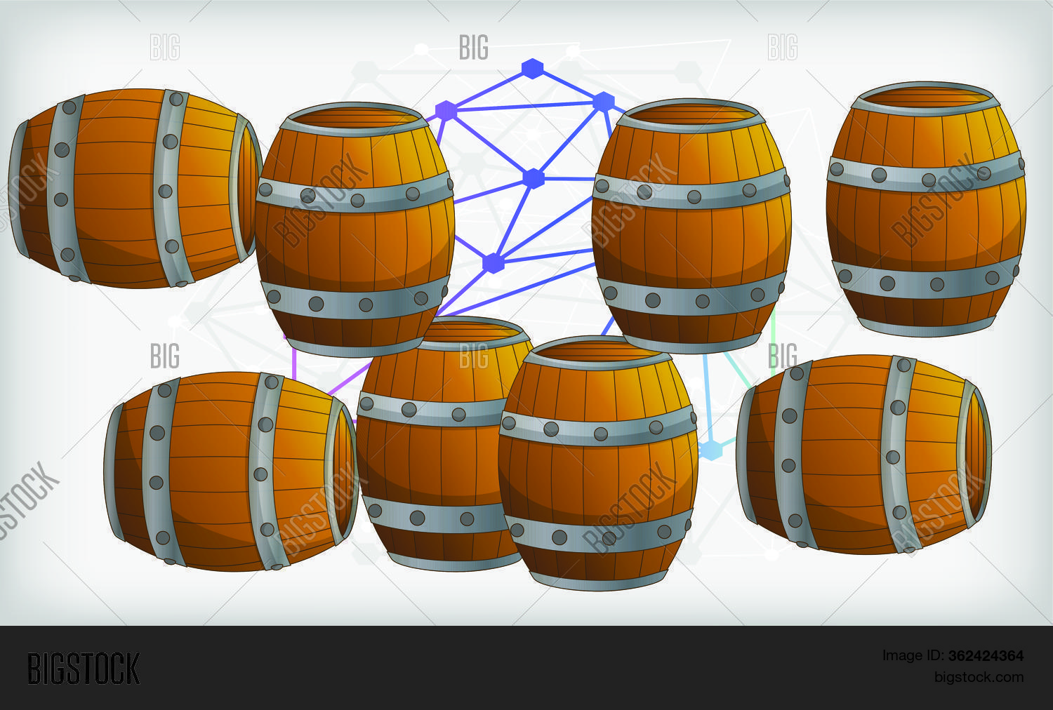 Wooden Whisky Barrel Vector & Photo (Free Trial) | Bigstock