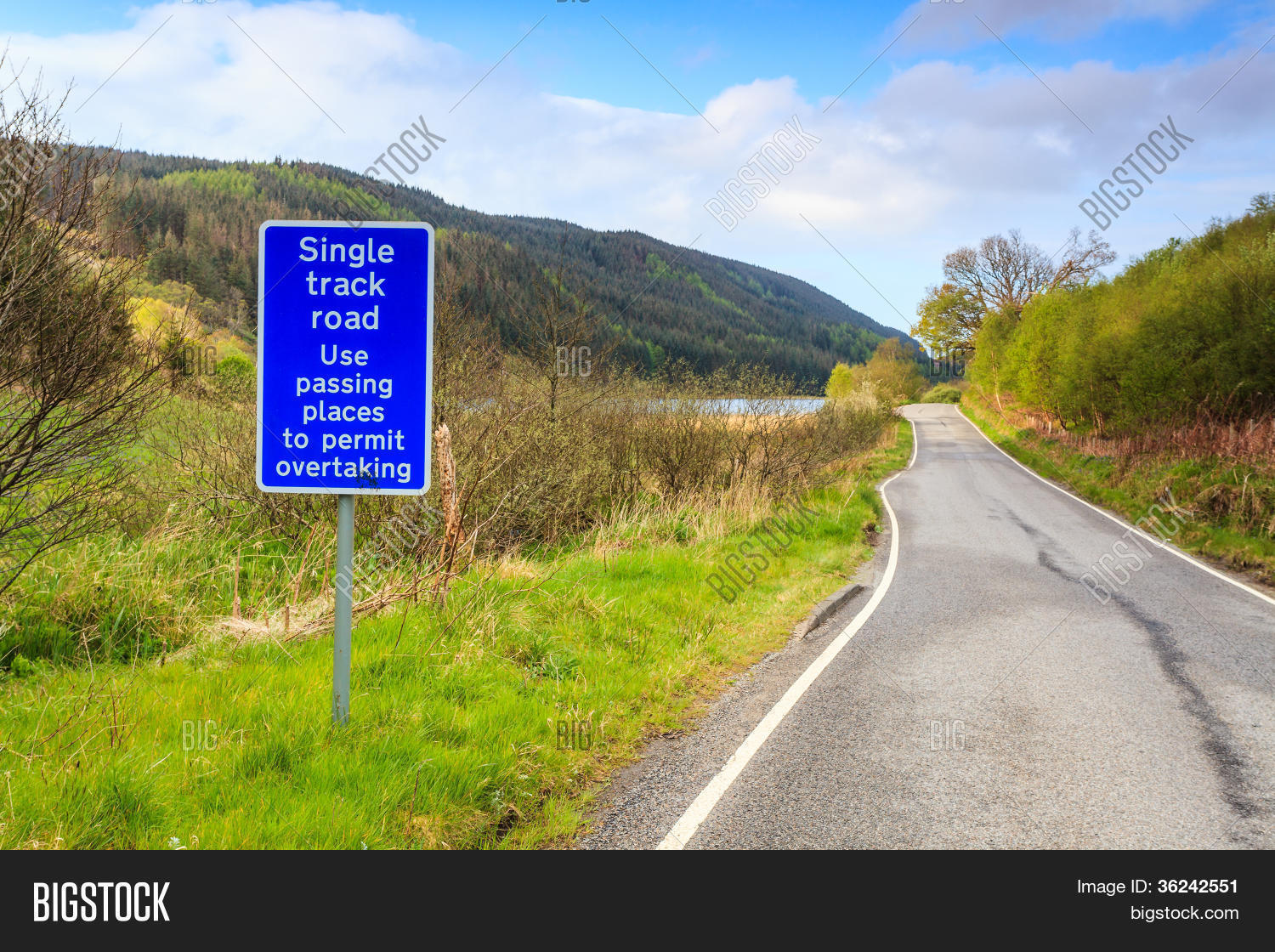 Single Track Road Image & Photo (Free Trial) | Bigstock