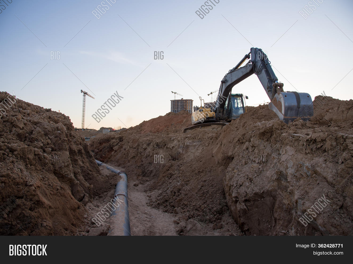 Excavator Work Image & Photo (Free Trial) | Bigstock