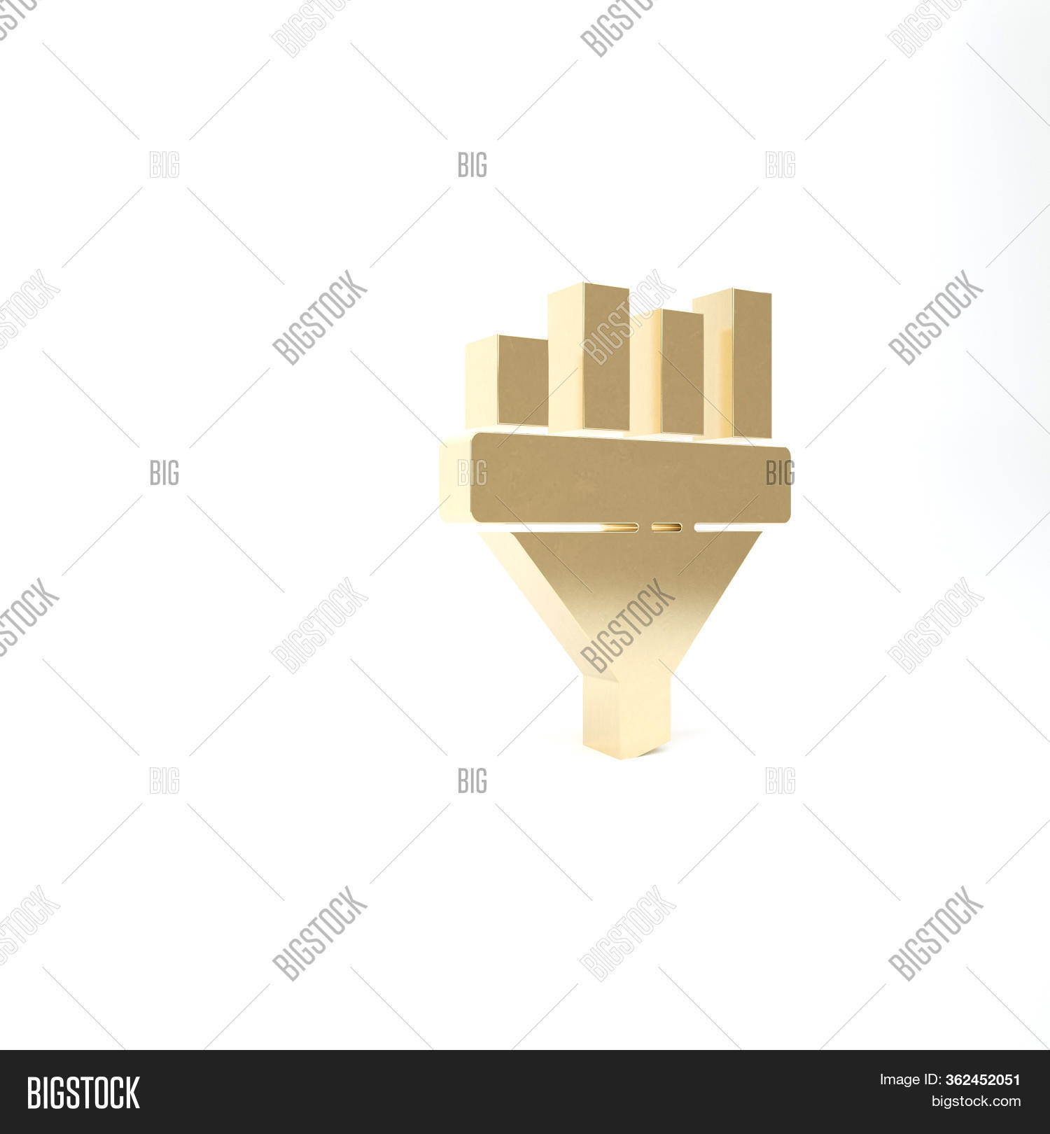 Gold Sales Funnel Image & Photo (Free Trial) | Bigstock