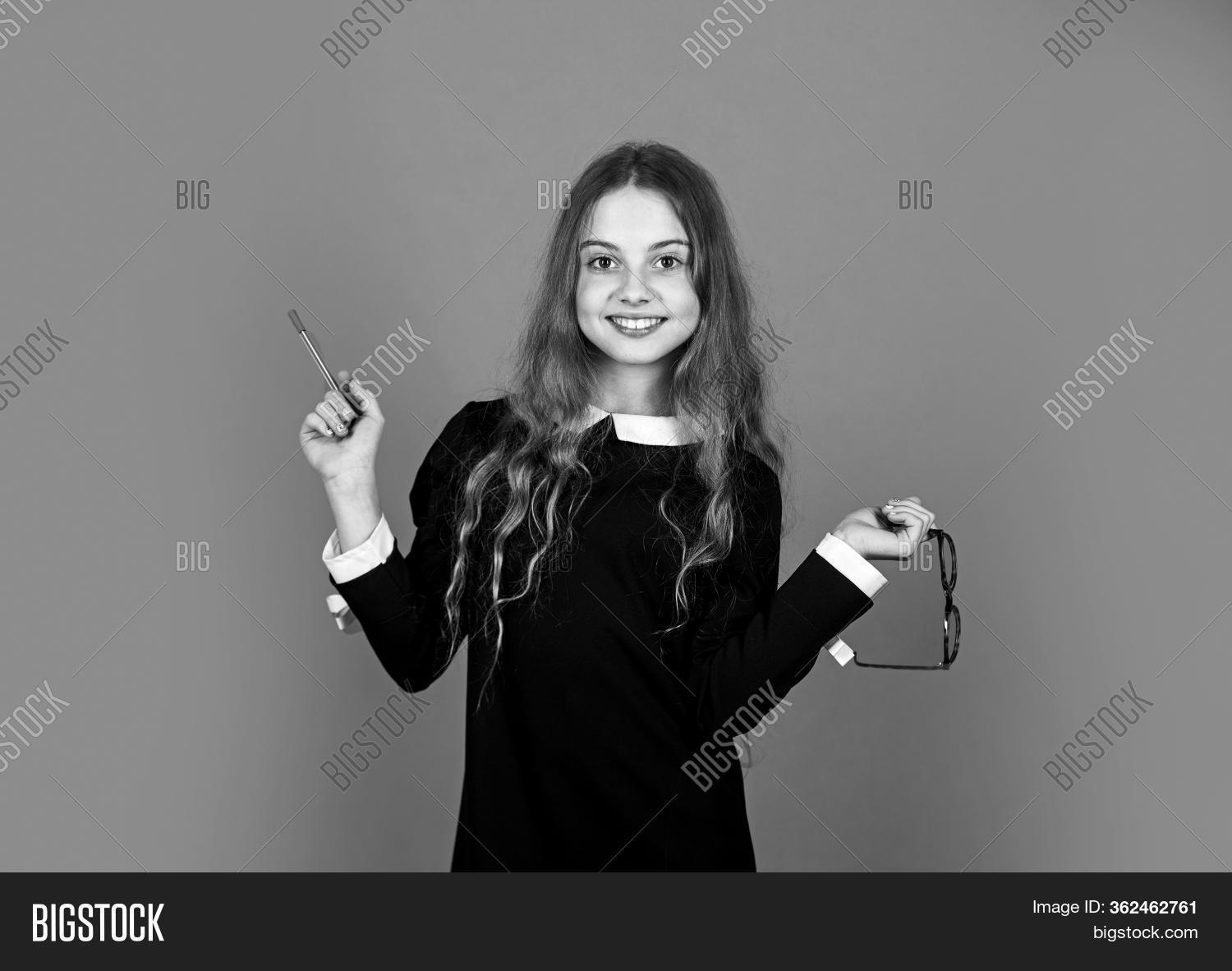Cute Genius. Girl Image & Photo (Free Trial) | Bigstock