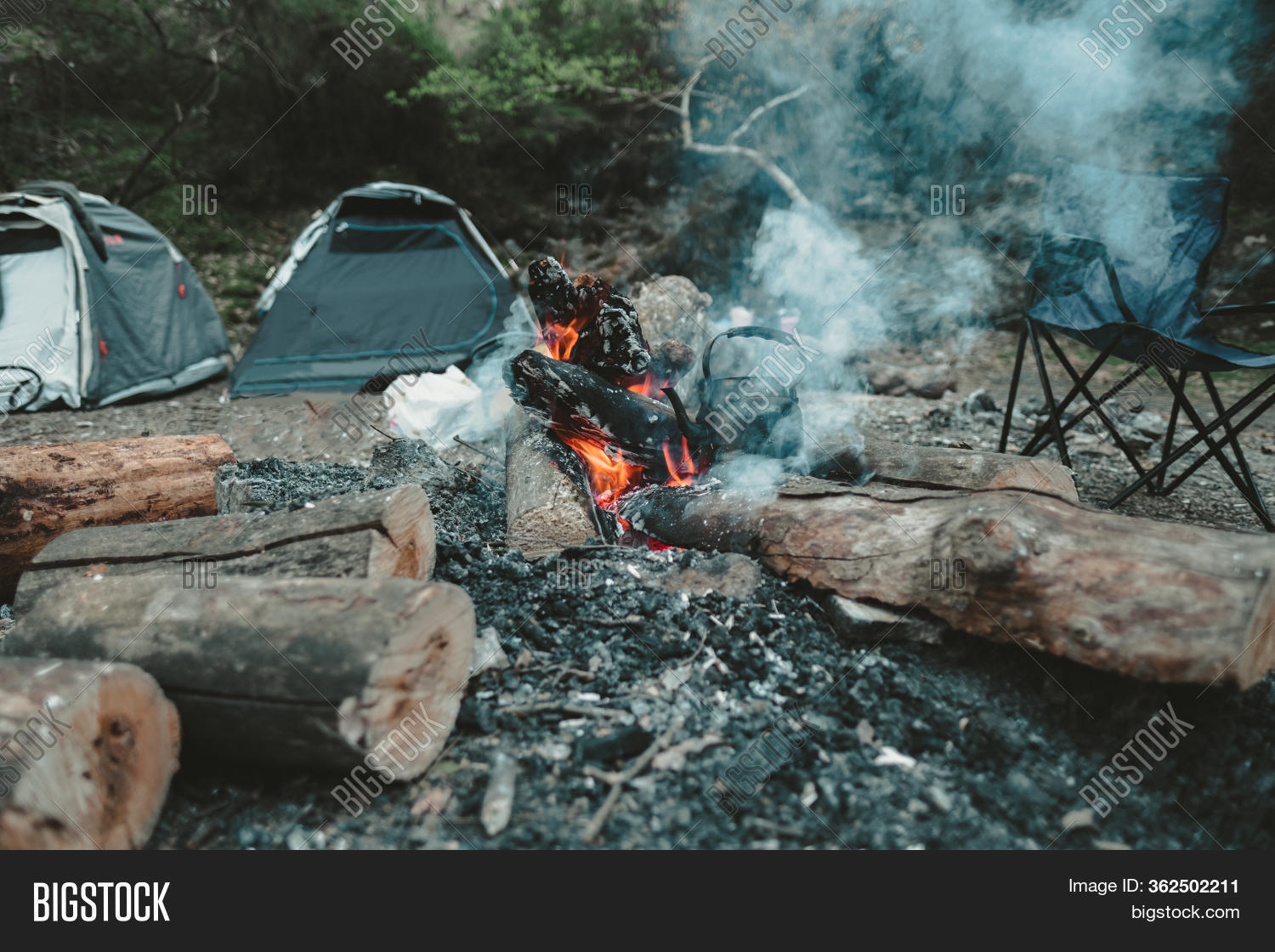 Small Camp Smoke Image & Photo (Free Trial) | Bigstock