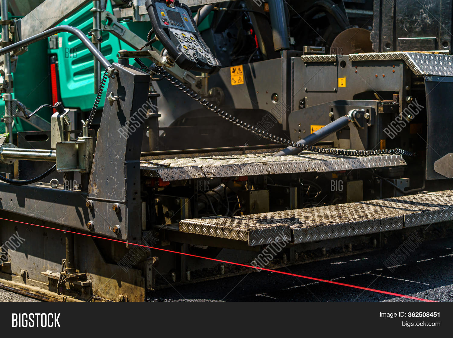 Flattening New Asphalt Image & Photo (Free Trial) | Bigstock