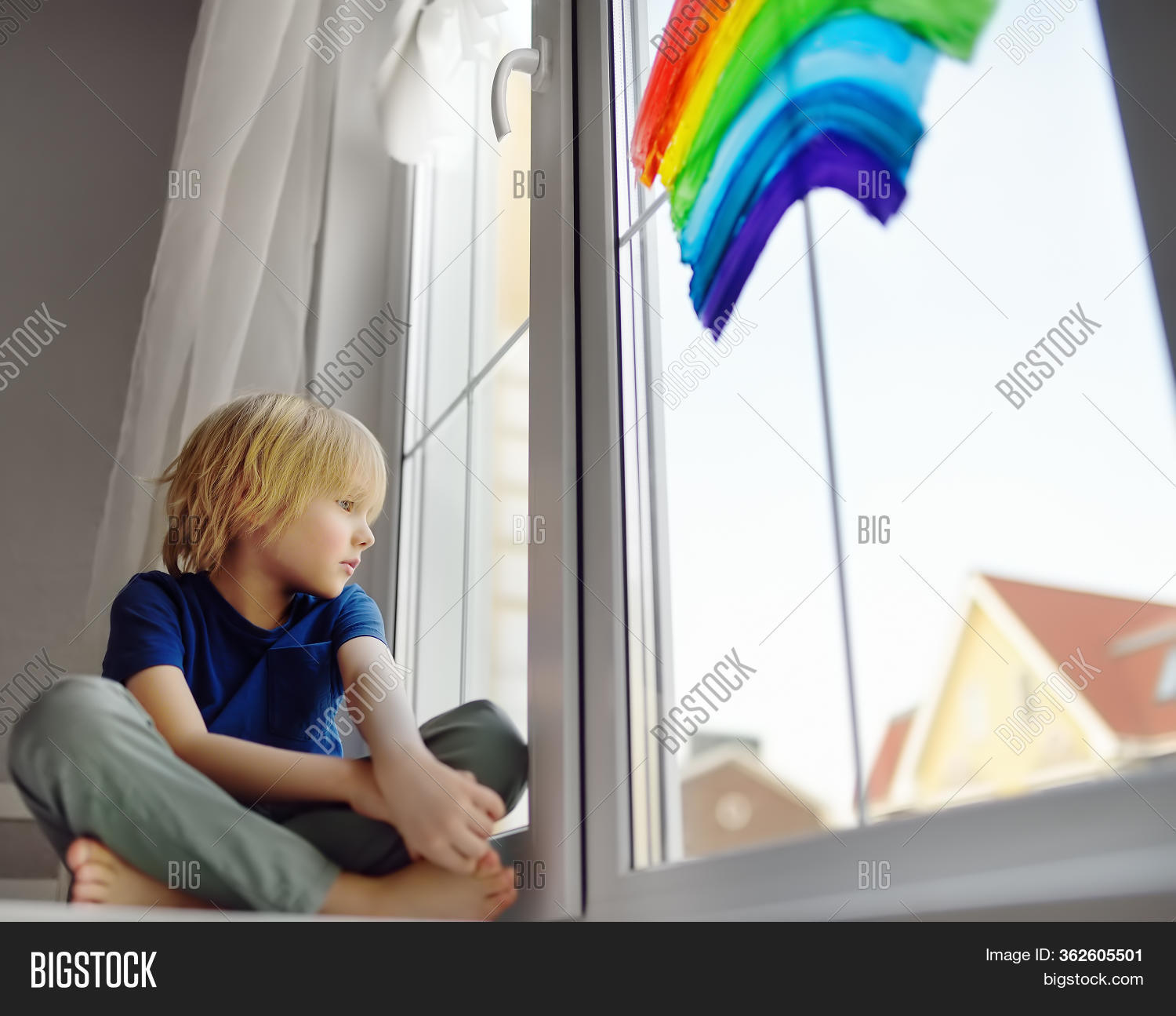 Little Boy Sitting Image & Photo (Free Trial) | Bigstock