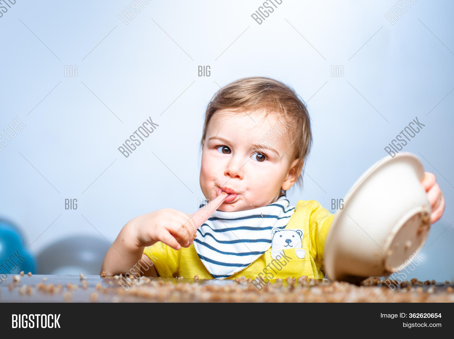 Beautiful Baby Eating Image & Photo (Free Trial) | Bigstock