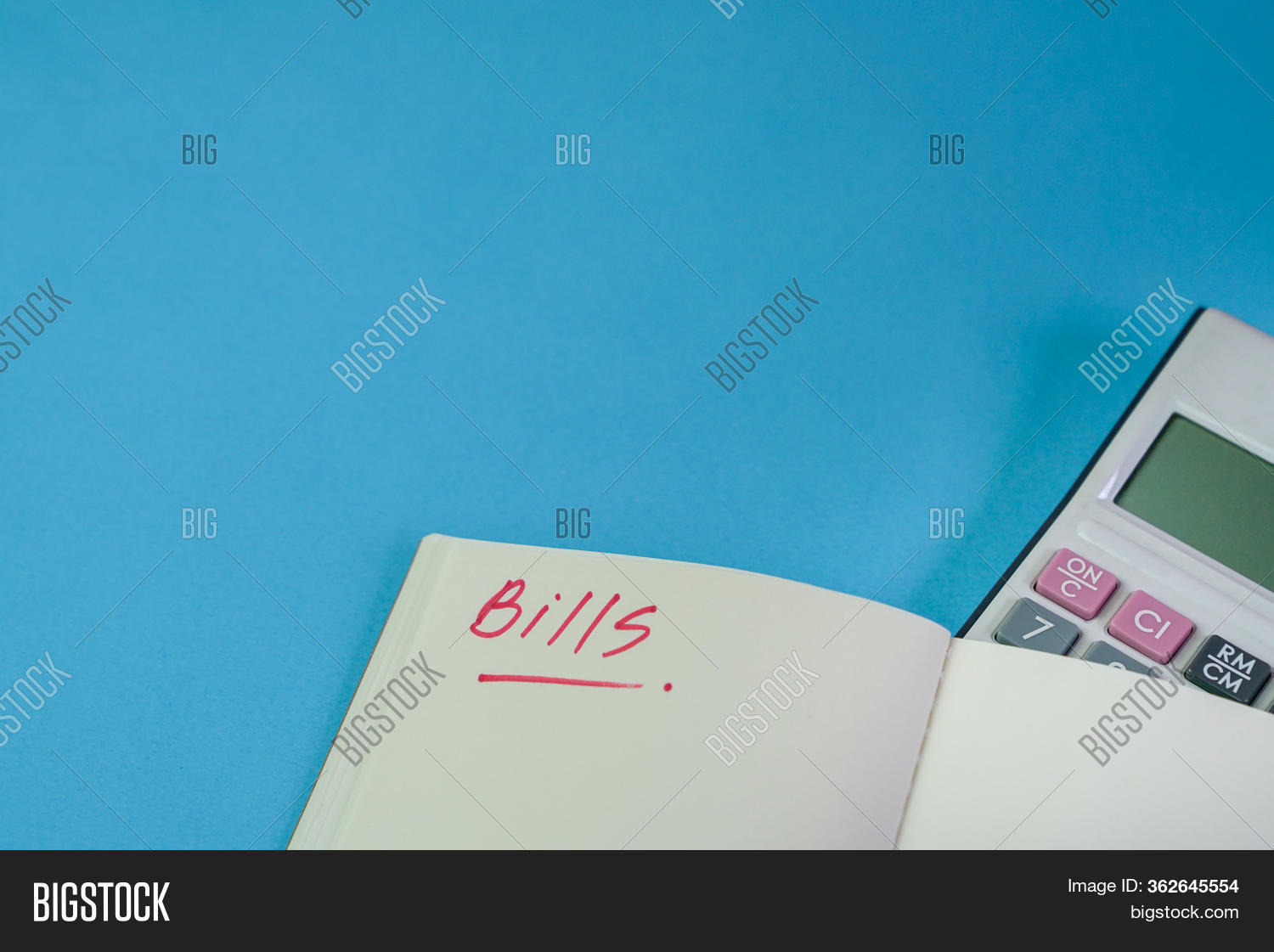 Bills. Notepad Image & Photo (Free Trial) | Bigstock