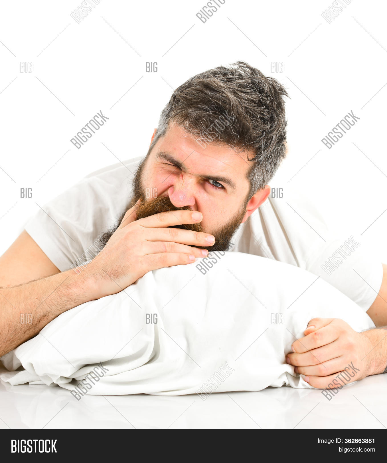 Man Sleepy Yawning Image & Photo (Free Trial) | Bigstock