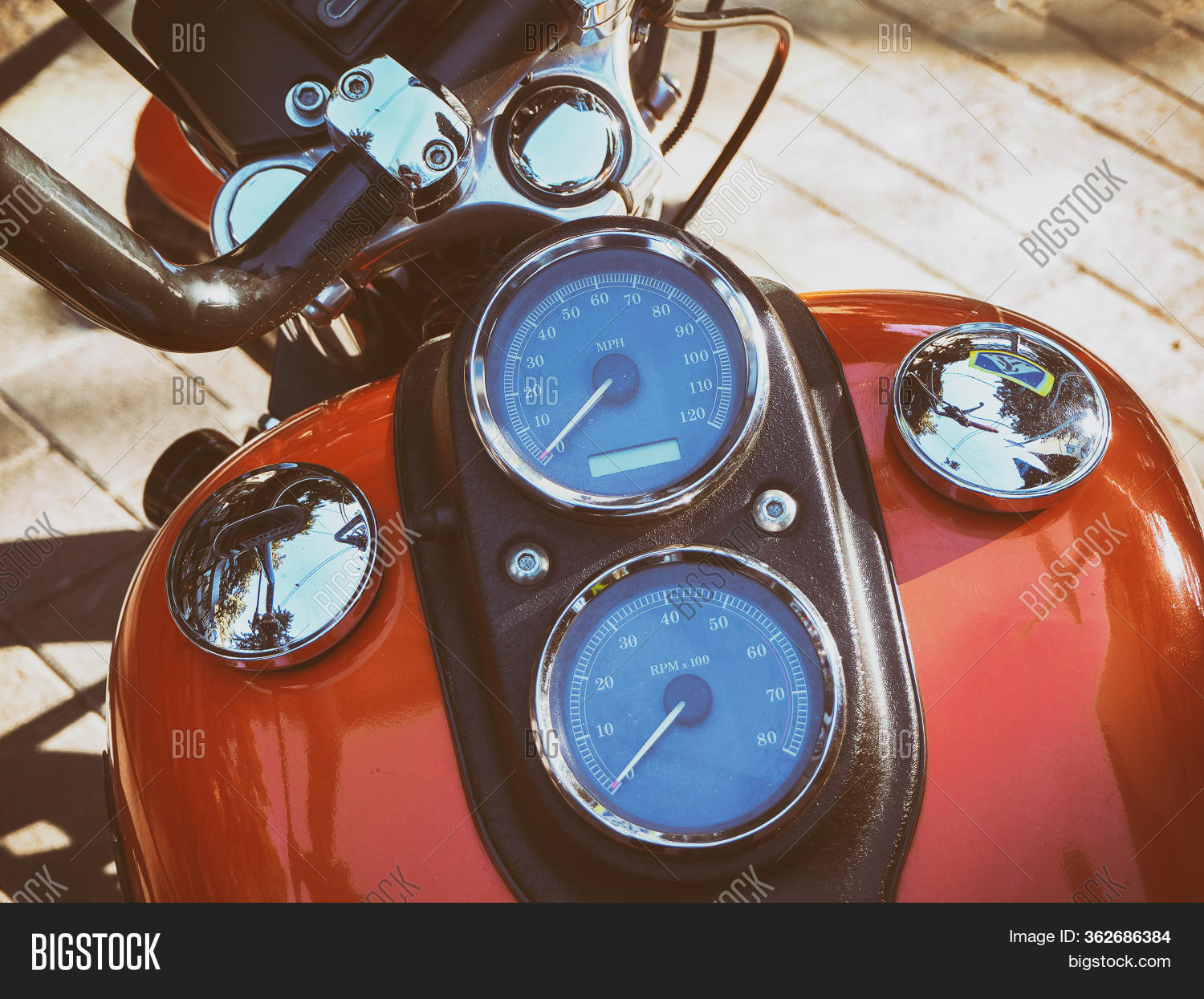 Speedometers On Red Image & Photo (Free Trial) | Bigstock