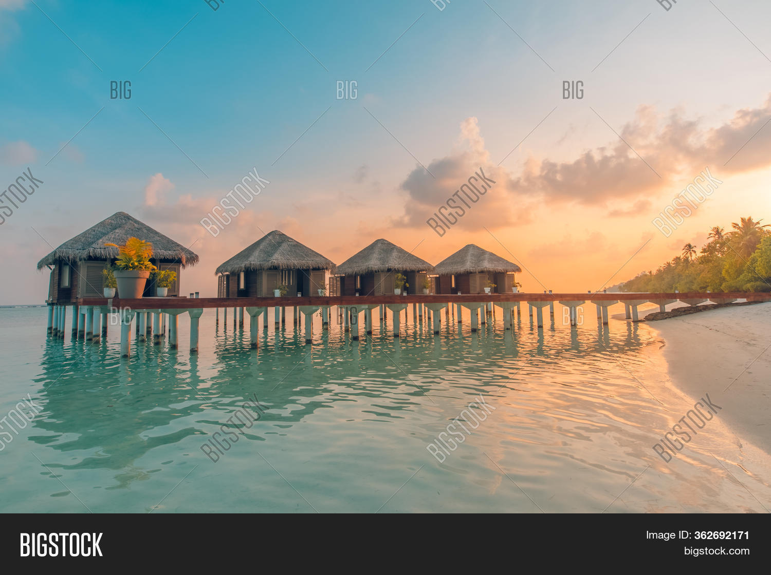 Sunset On Maldives Image & Photo (Free Trial) | Bigstock