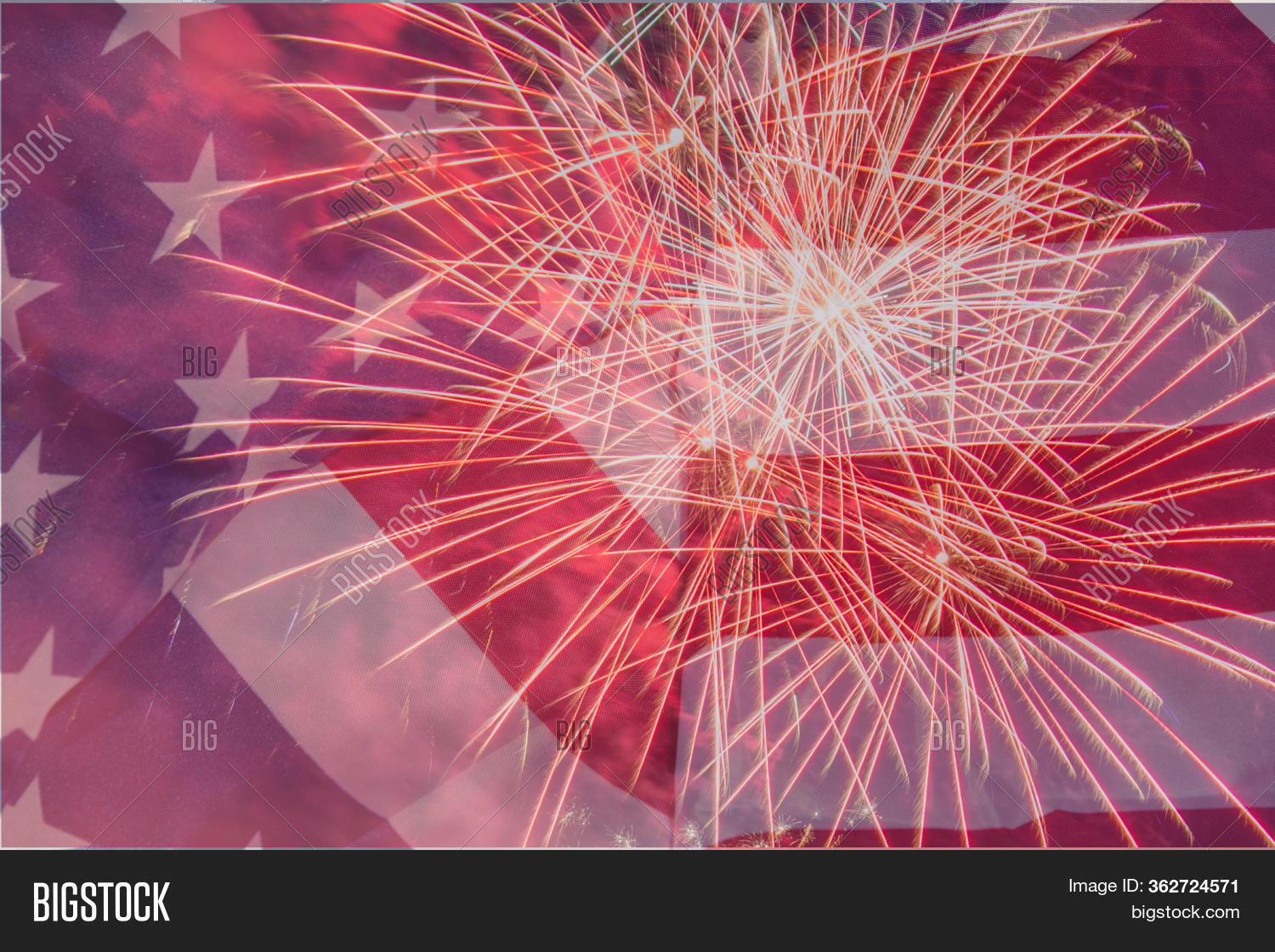 Fireworks On American Image & Photo (Free Trial) | Bigstock
