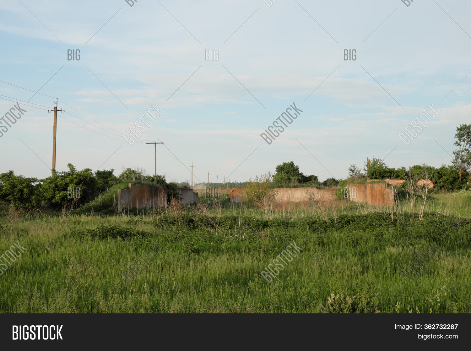 Concrete Ruins On Site Image & Photo (Free Trial) | Bigstock