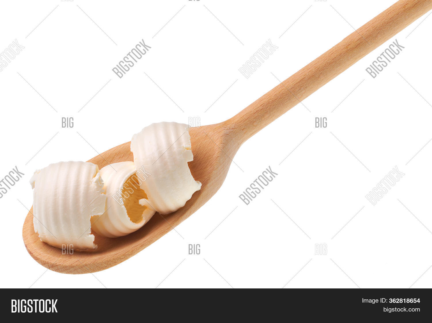 Butter Curl On Wooden Image & Photo (Free Trial) | Bigstock