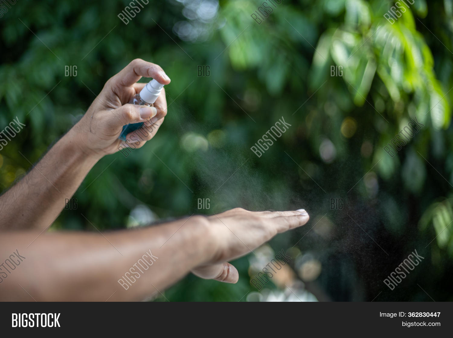 Hands Spraying Alcohol Image & Photo (Free Trial) | Bigstock