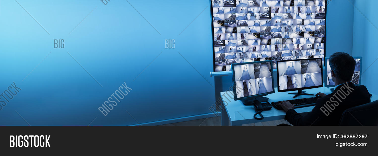 Man Monitoring Cctv Image & Photo (Free Trial) | Bigstock