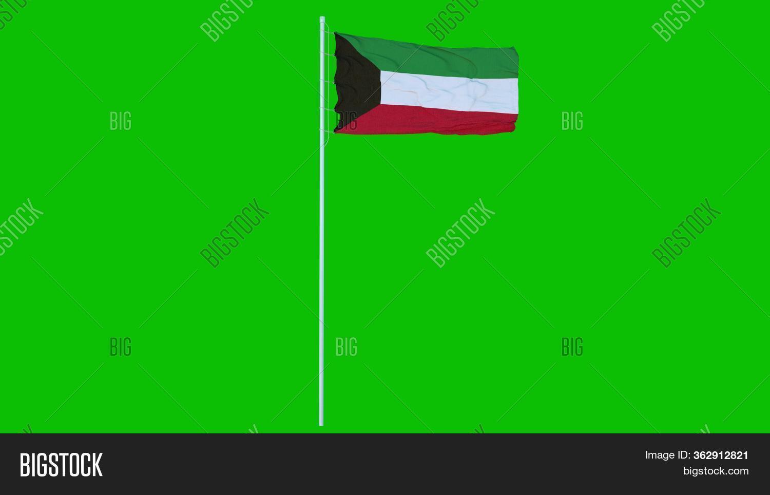 Kuwait Flag Waving On Image & Photo (Free Trial) | Bigstock
