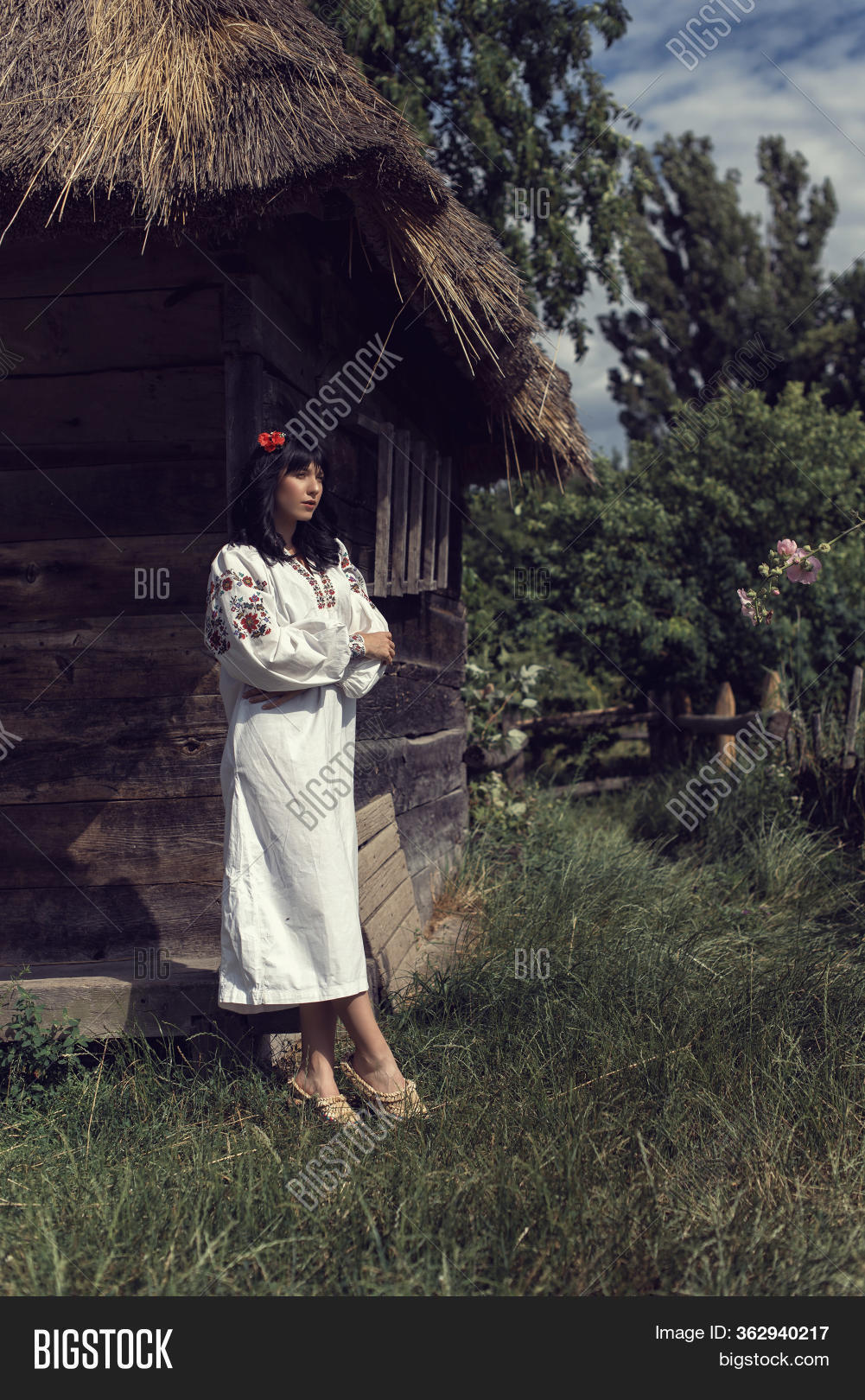 Girl Folk Costume Image & Photo (Free Trial) | Bigstock
