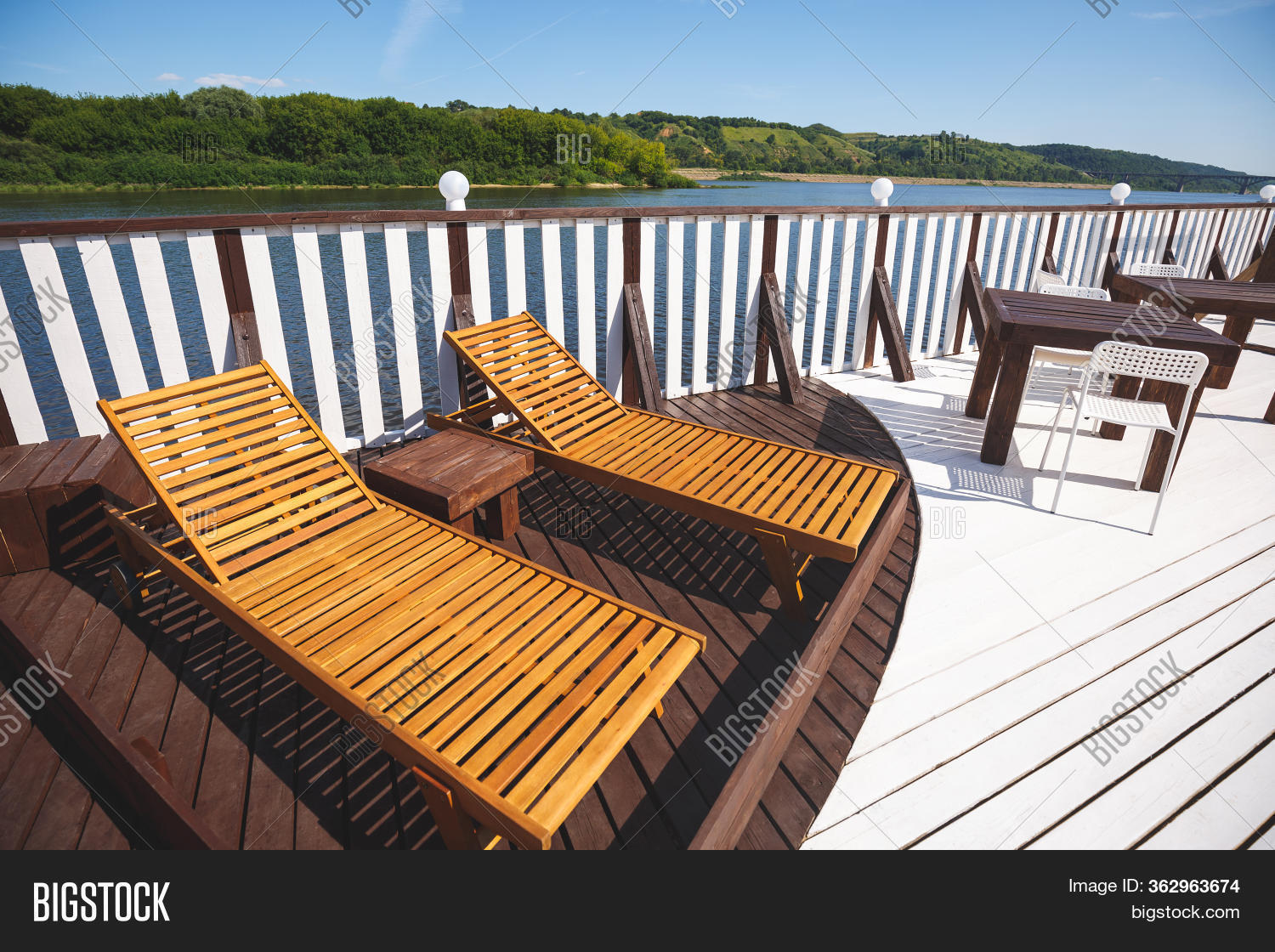 Wooden Deck Chairs On Image & Photo (Free Trial) | Bigstock