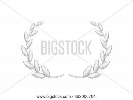 Silver Laurel Wreath Vector & Photo (Free Trial) | Bigstock