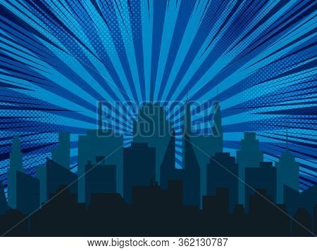 Night Cityscape Comic Vector & Photo (Free Trial) | Bigstock
