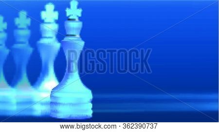 Blue White Chess King Vector & Photo (Free Trial) | Bigstock