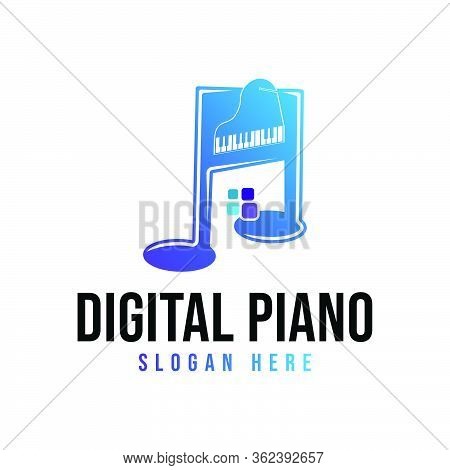 Digital Piano Note Vector & Photo (Free Trial) | Bigstock