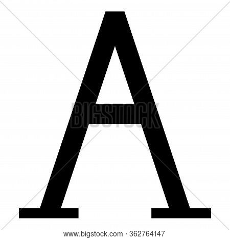 Alpha Greek Symbol Vector & Photo (Free Trial) | Bigstock