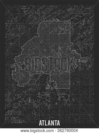 City Map Atlanta. Vector & Photo (Free Trial) | Bigstock