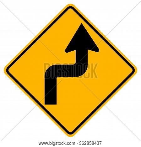Warning Signs Sharp Vector & Photo (Free Trial) | Bigstock