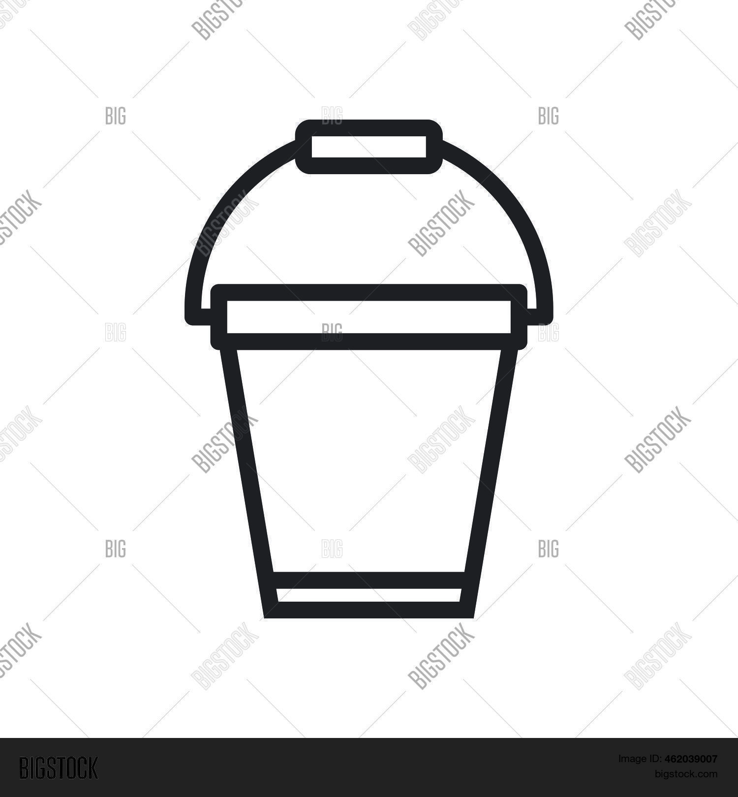 Bucket Icon Template Vector & Photo (Free Trial) | Bigstock