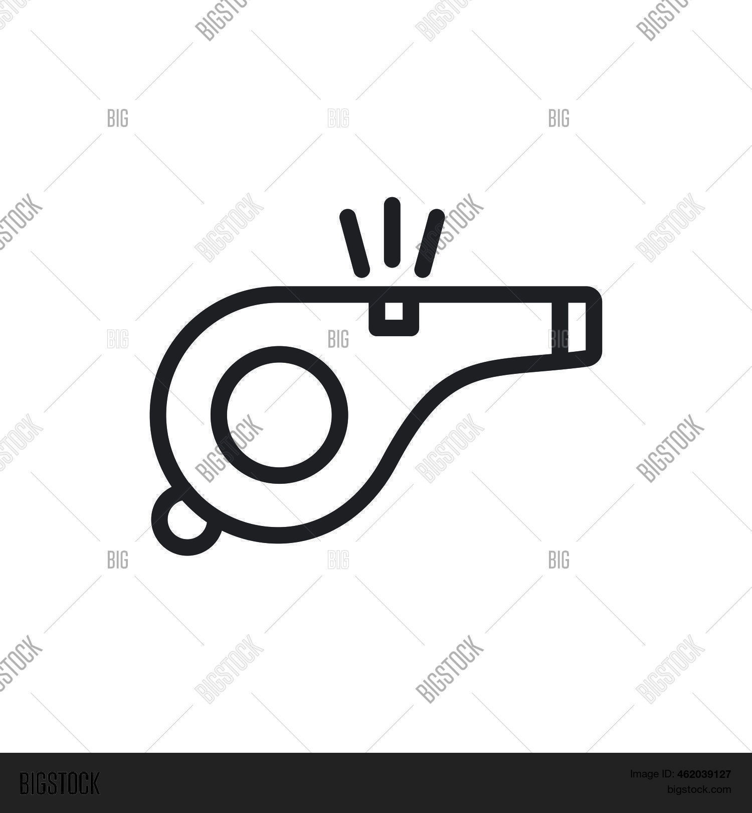 Whistle Icon Template Vector & Photo (Free Trial) | Bigstock